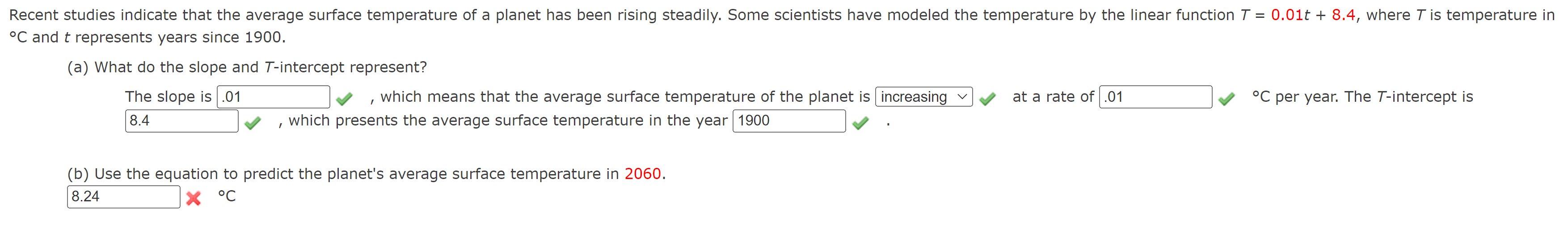 [Solved]: ( { }^{ circ} mathrm{C} ) and ( t ) represe