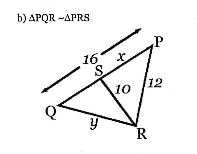 Solved Find x and y and round to 1 decimal place using | Chegg.com