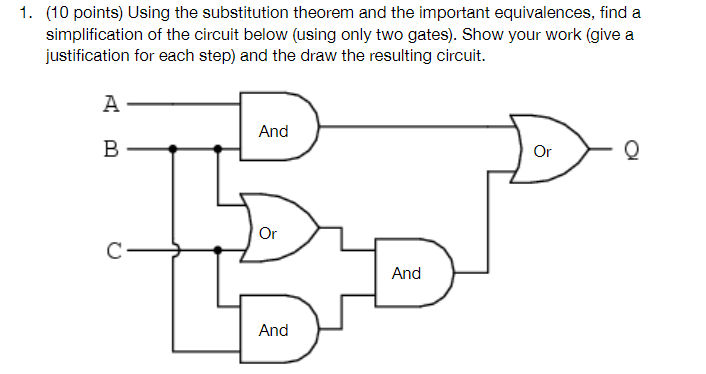 Solved 1 10 Points Using The Substitution Theorem And The