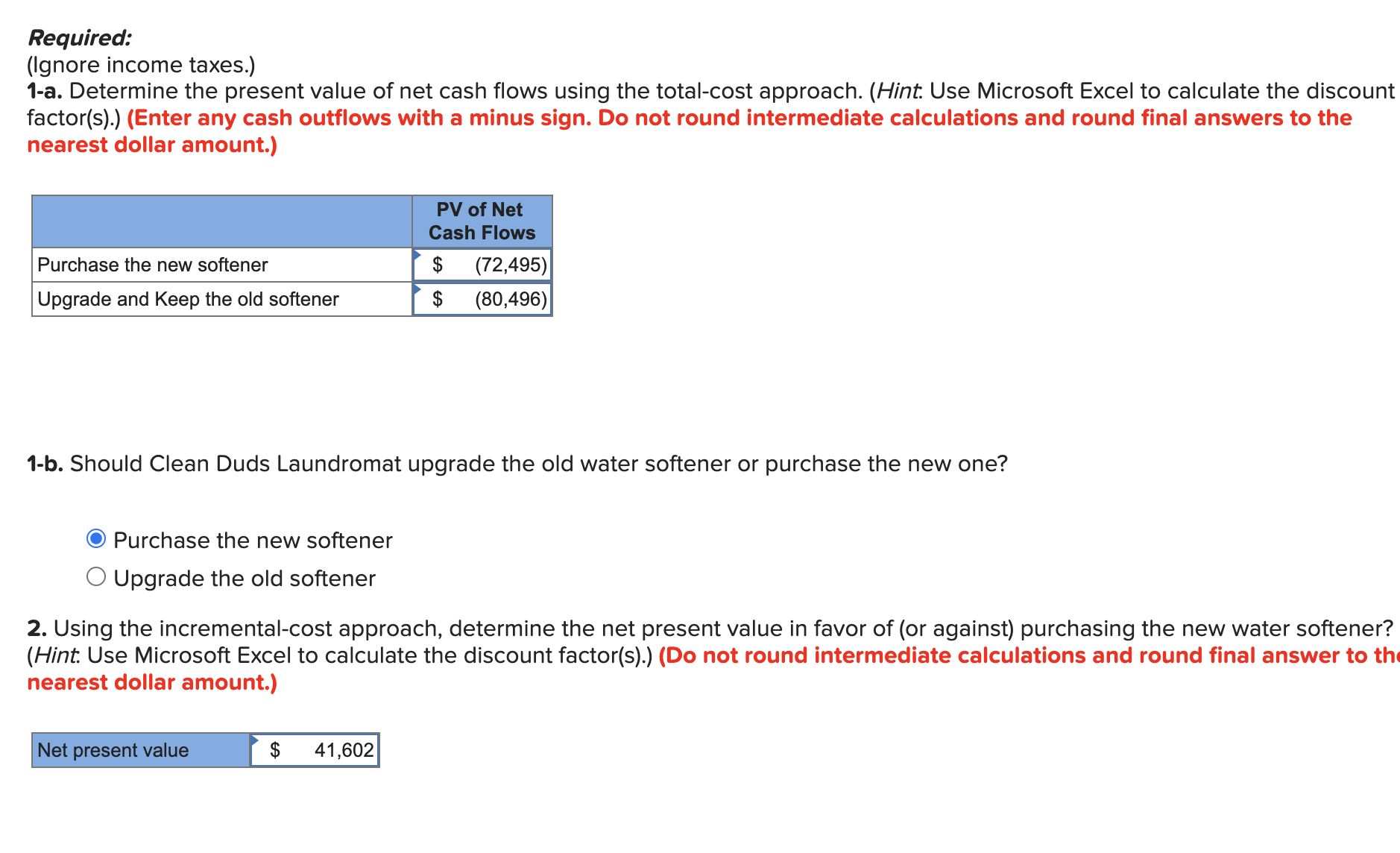 Solved Clean Duds Laundromat has an industrial water | Chegg.com