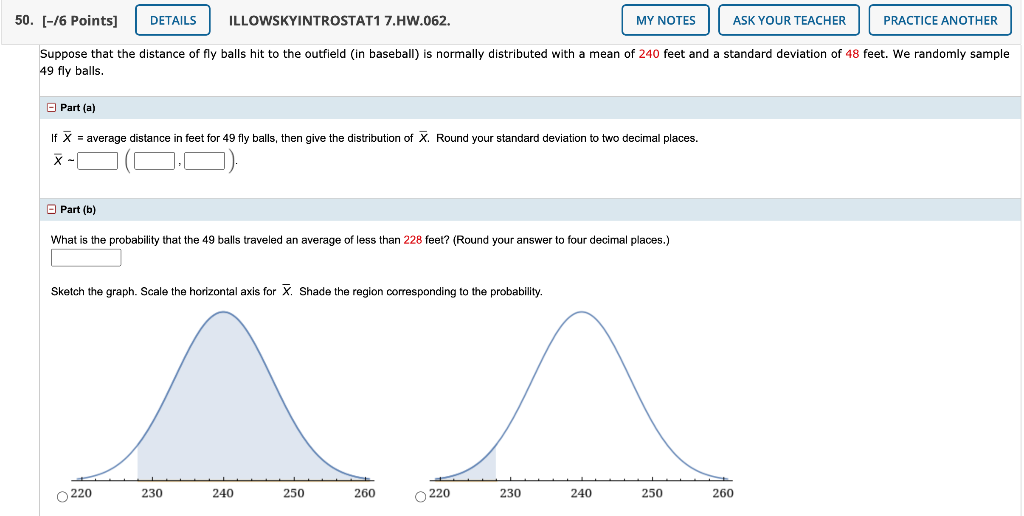 Solved 50. [-16 Points] DETAILS ILLOWSKYINTROSTAT1 7.HW.062. | Chegg.com