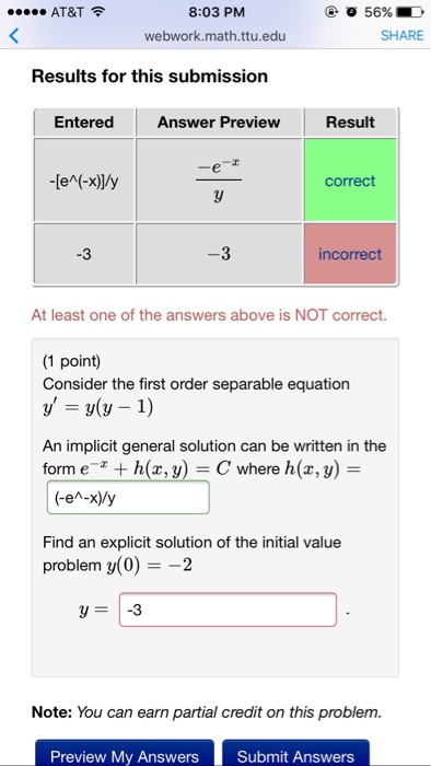 Solved Consider The First Order Separable Equation Y