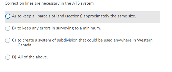 Solved Correction lines are necessary in the ATS system A) | Chegg.com