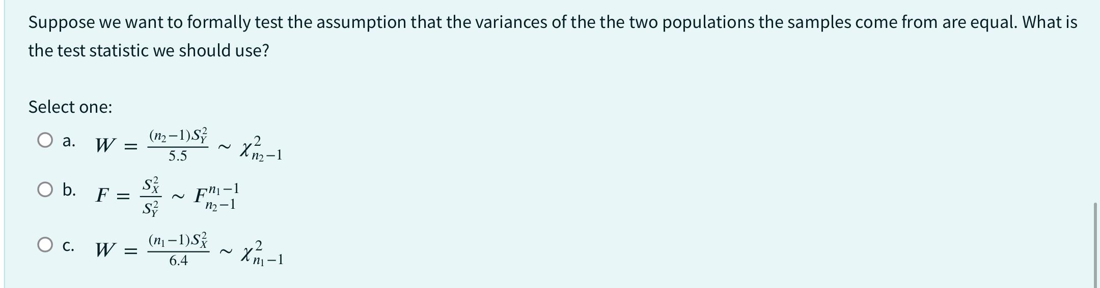 Solved Suppose we observe two independent random samples | Chegg.com