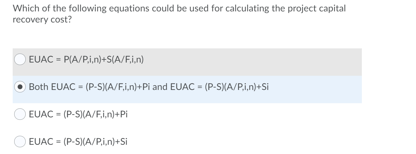 Solved Which of the following equations could be used for | Chegg.com