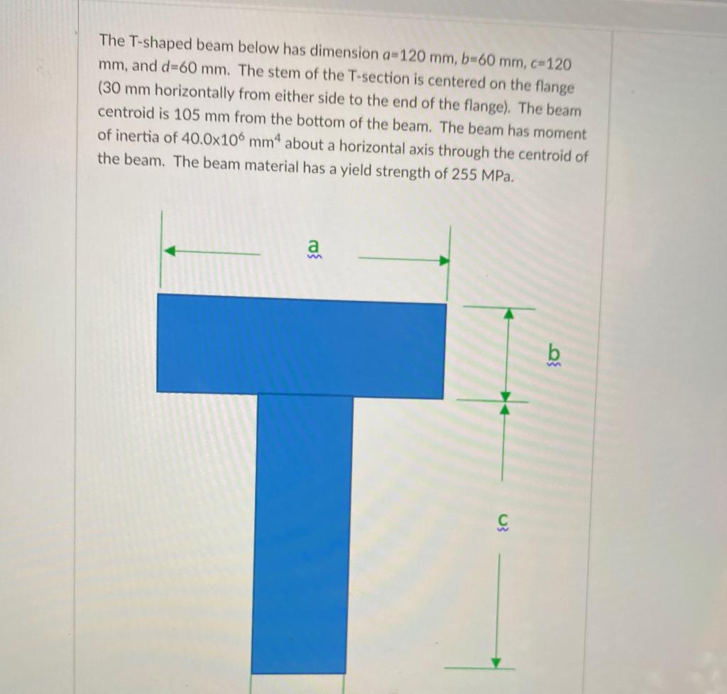 Solved a.)Determine the maximum elastic moment b.)Determine | Chegg.com