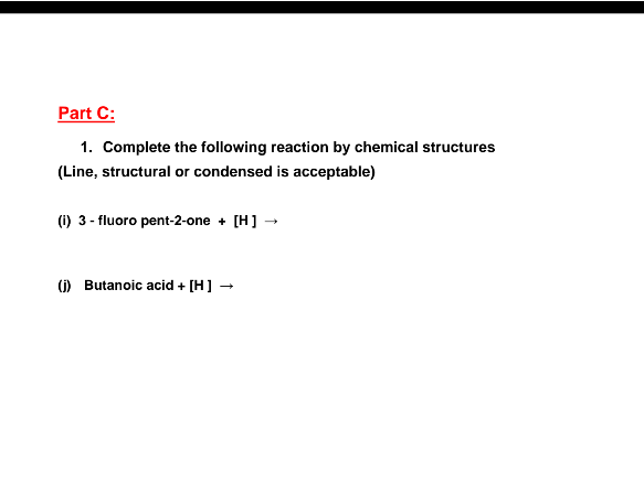 Solved 1. Complete the following reaction by chemical | Chegg.com