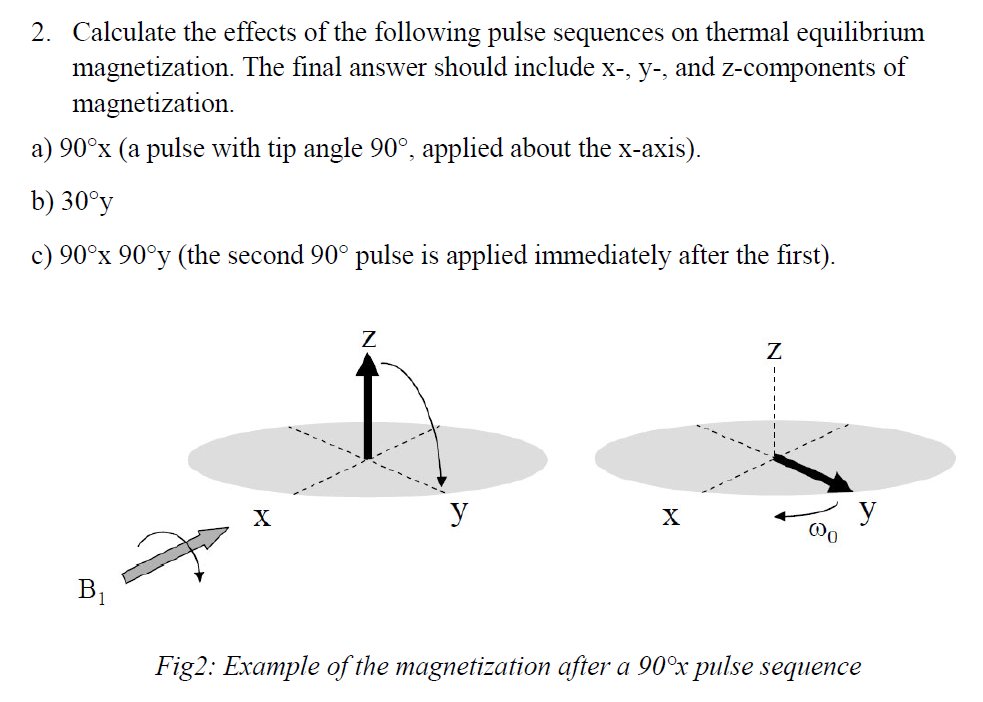 Solved 2. Calculate the effects of the following pulse | Chegg.com
