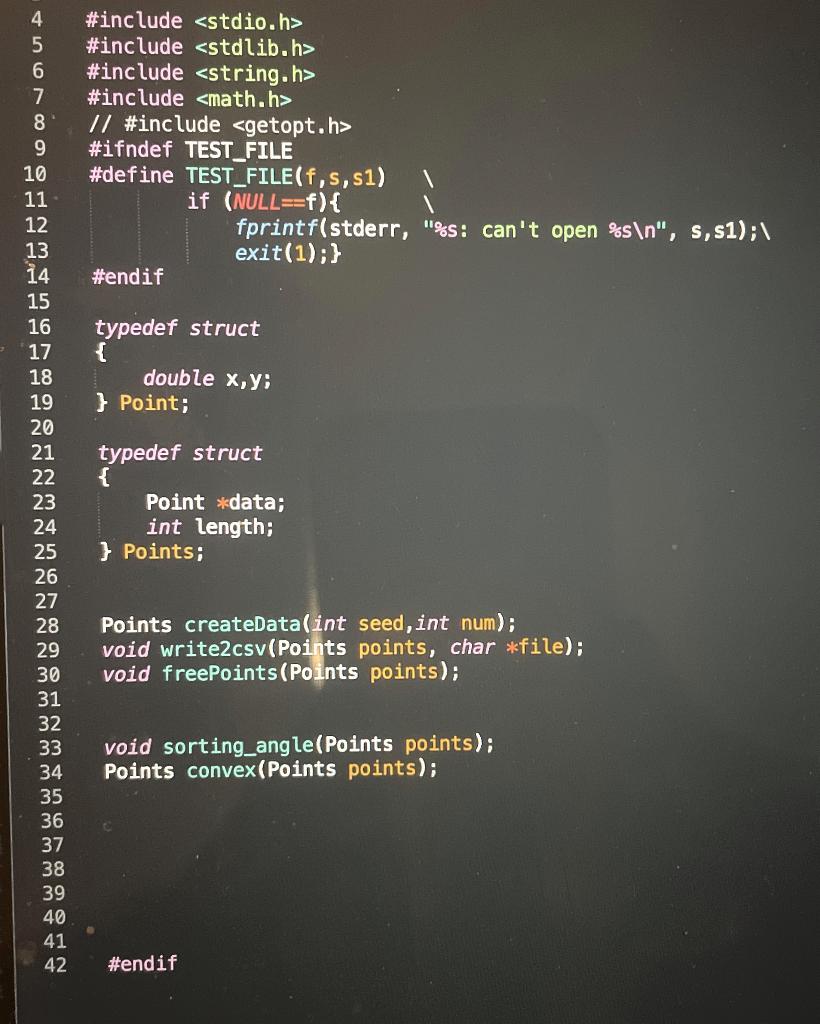 Solved 1 Convex Hull 11 Grahams Scan Lets Implement 