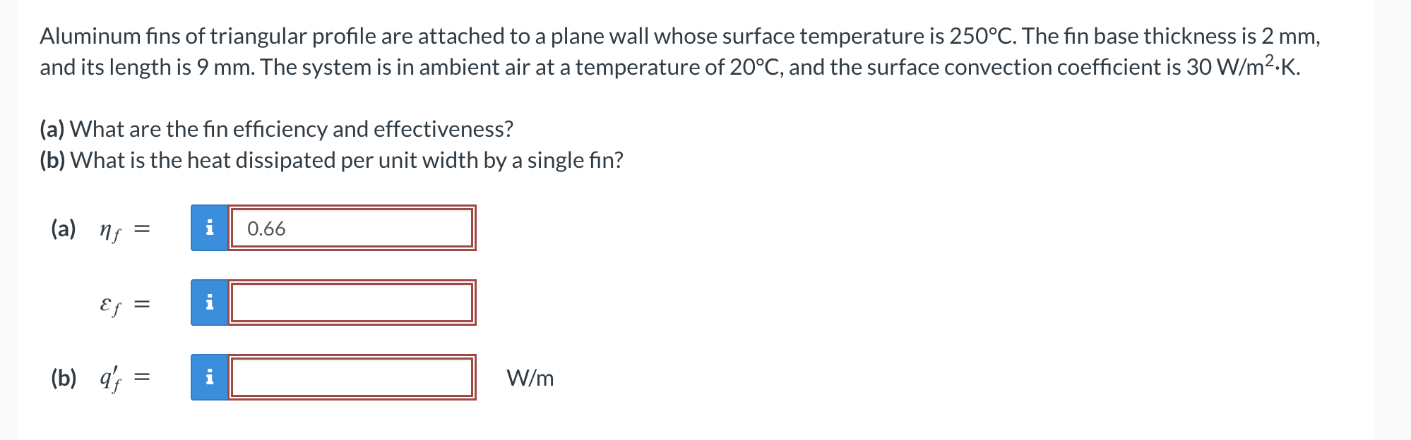 Solved Aluminum fins of triangular profile are attached to a | Chegg.com