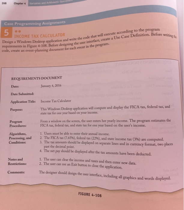 Solved Design a Windows Desktop application and write the | Chegg.com