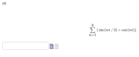 Solved By enumerating all of the terms, evaluate the | Chegg.com