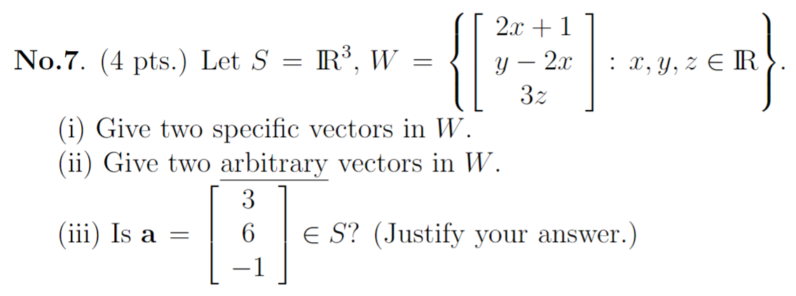 Solved No.7. (4 pts.) Let | Chegg.com