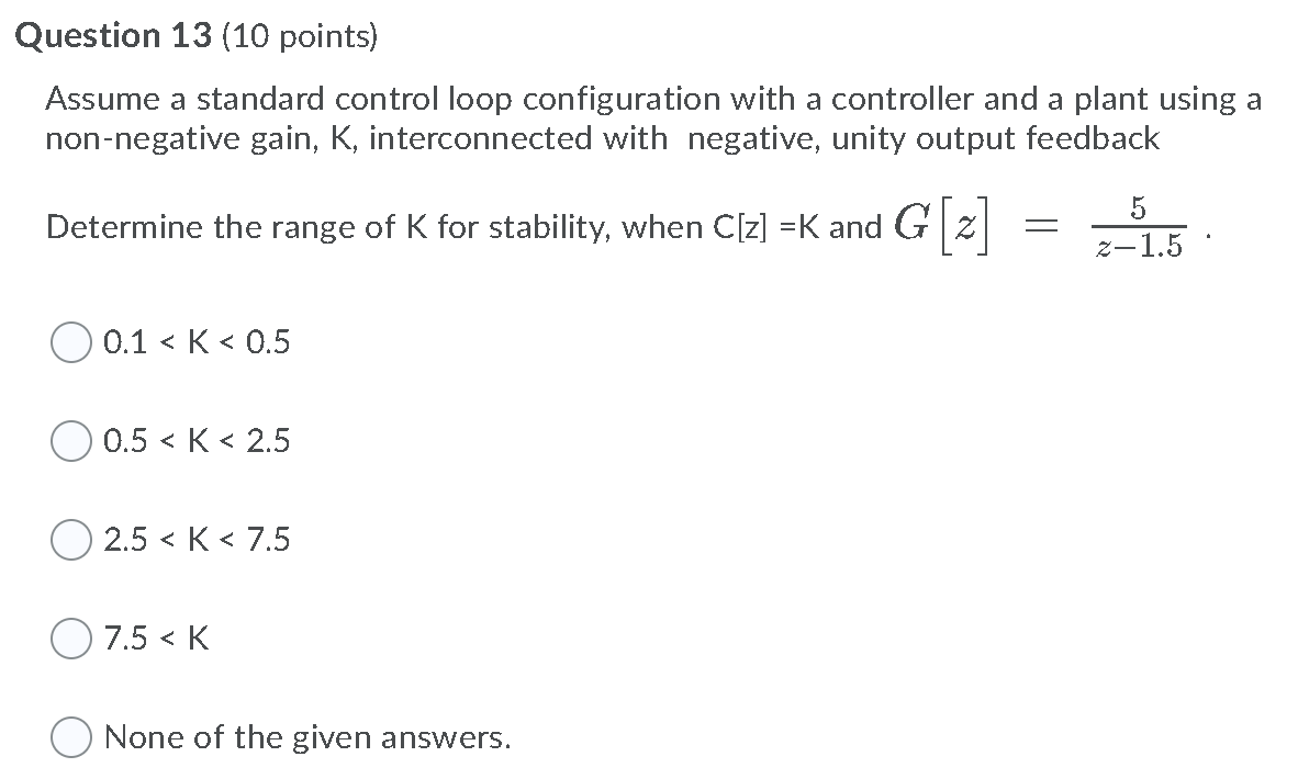 Solved Question 13 10 Points Assume A Standard Control