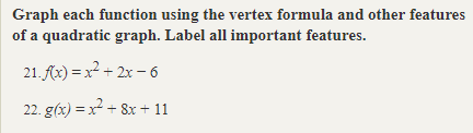 Solved Find the vertex (by using the vertex formula), ﻿end | Chegg.com