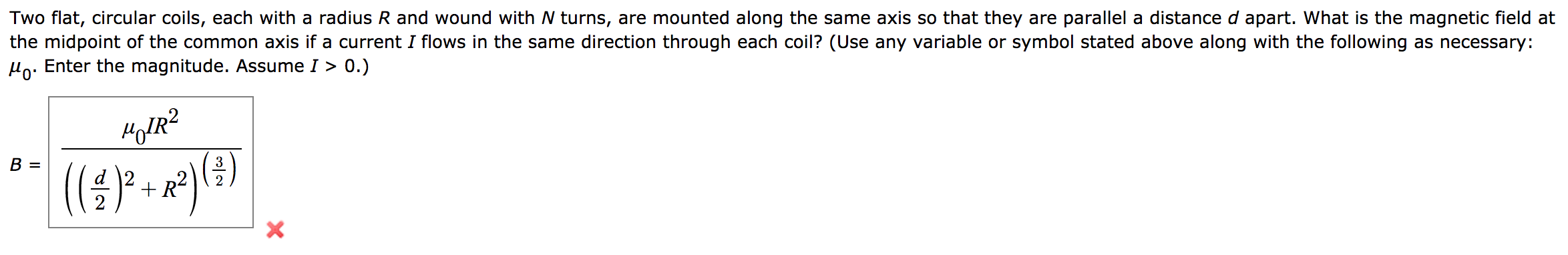 Solved Two flat, circular coils, each with a radius R and | Chegg.com