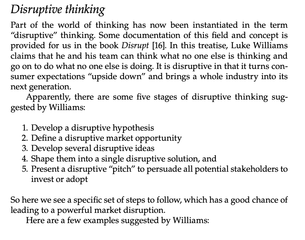 Solved Name and discuss three examples of “disruptive | Chegg.com