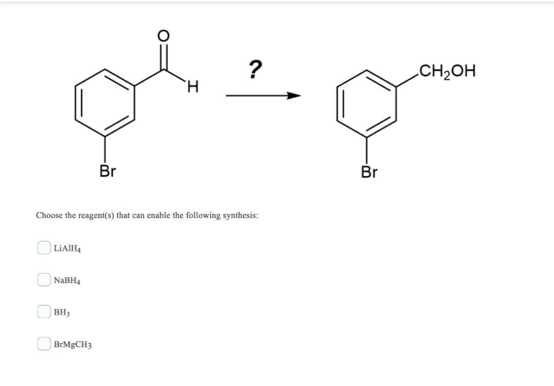 Solved ? CH2OH I Br Br Choose the reagent(s) that can enable | Chegg.com