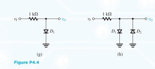 Solved 4.4 In each of the ideal-diode circuits shown in Fig. | Chegg.com
