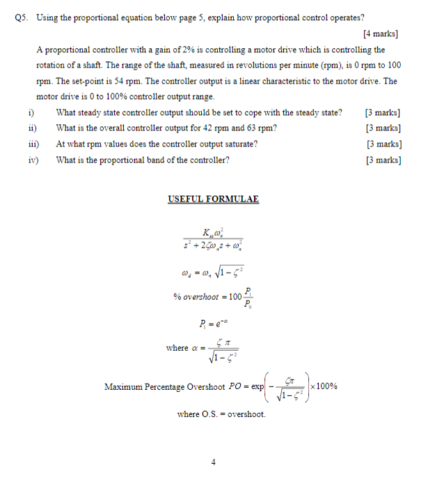 Solved Q5. Using the proportional equation below page 5, | Chegg.com