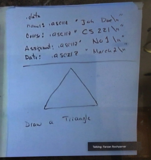 Solved Assembly Language, print out name in ASCII (Jai | Chegg.com