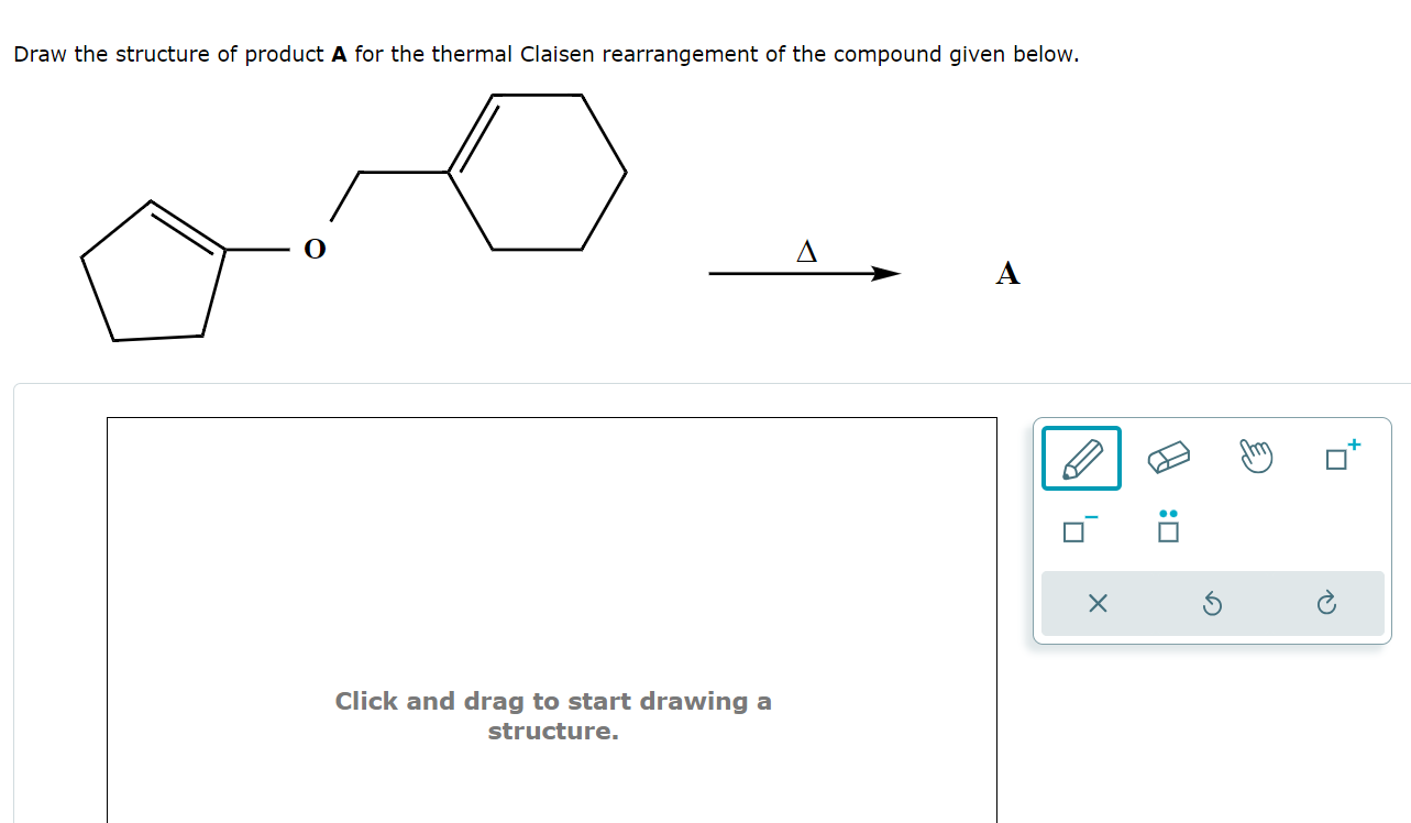 Solved Draw the structure of product A for the thermal | Chegg.com