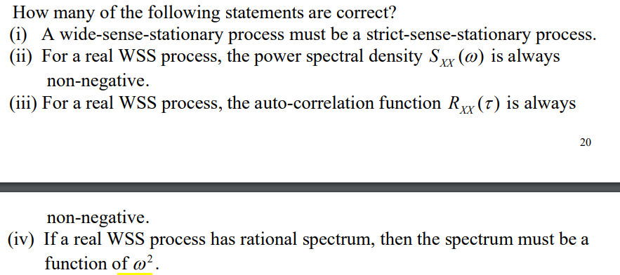 Solved How many of the following statements are correct? (i) | Chegg.com