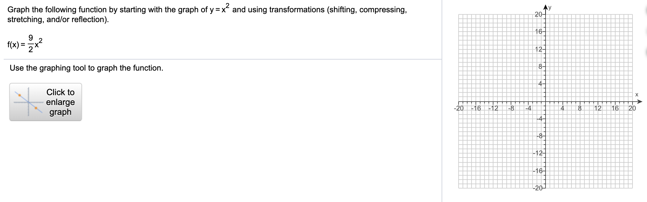 Solved Graph the following function by starting with the | Chegg.com