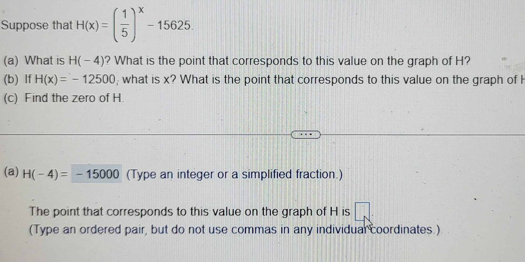 Solved Determine The Exponential Function Whose Graph Is 2499