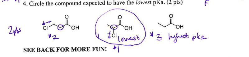Solved Circle the compound expected to have the lowest pKa. | Chegg.com