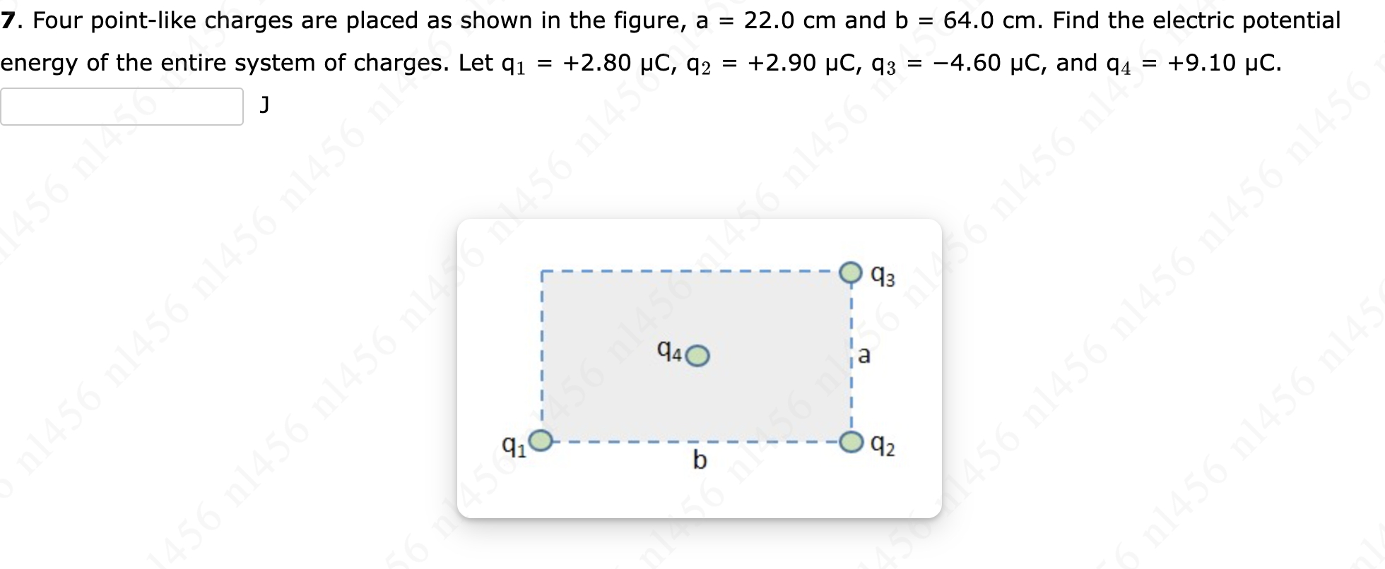 Solved Four point-like charges are placed as shown in the | Chegg.com
