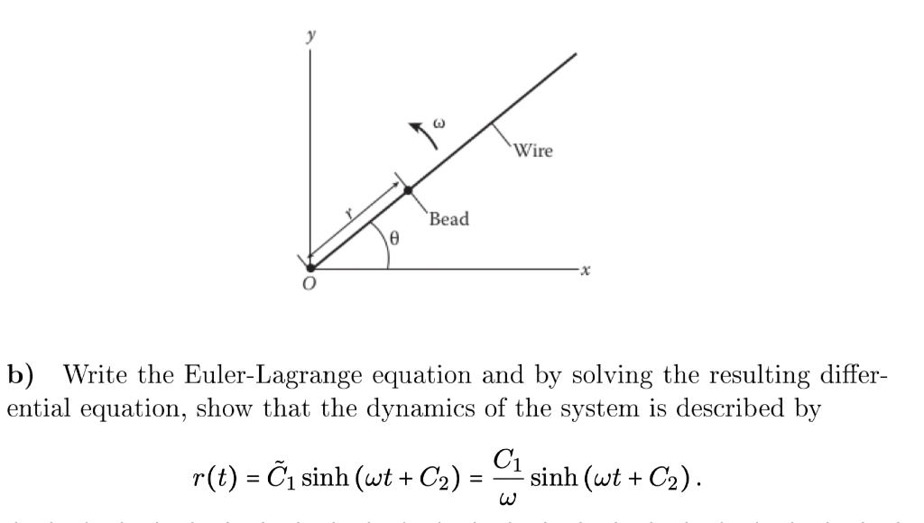 Solved A bead slides on a smooth one-dimensional rod that is | Chegg.com