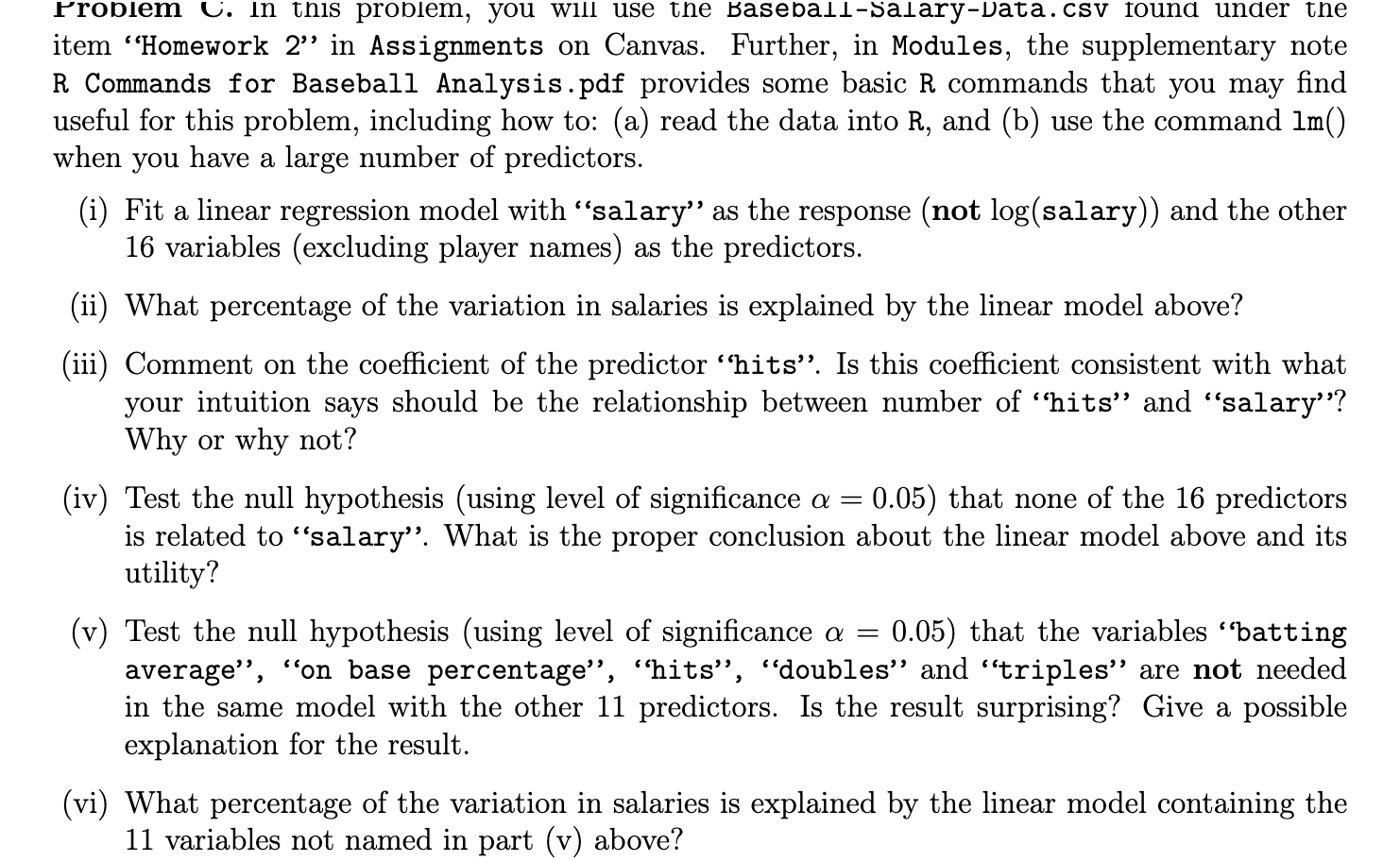 Problem C. In this problem, you will use the | Chegg.com