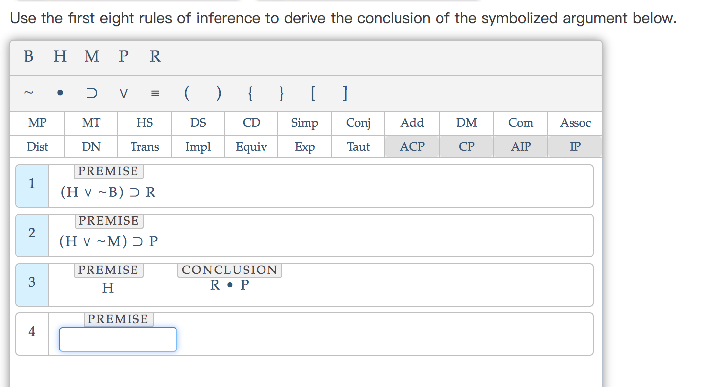 Solved Use the first eight rules of inference to derive the | Chegg.com