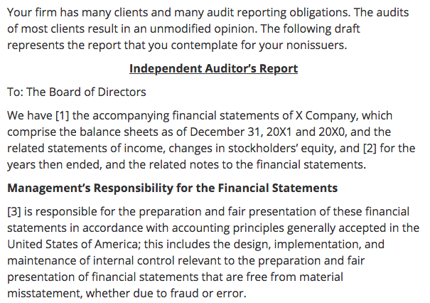 Solved Your firm has many clients and many audit reporting | Chegg.com