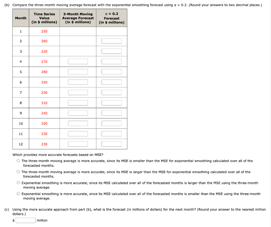 Solved A Construct A Time Series Plot What Type Of 