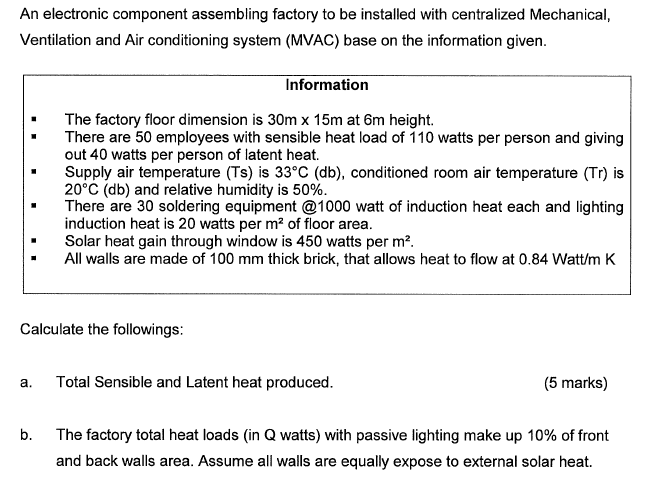 Solved An electronic component assembling factory to be | Chegg.com