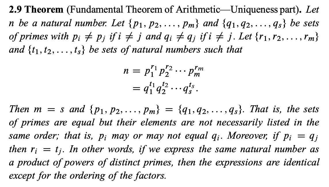Solved 2.9 Theorem (Fundamental Theorem of | Chegg.com