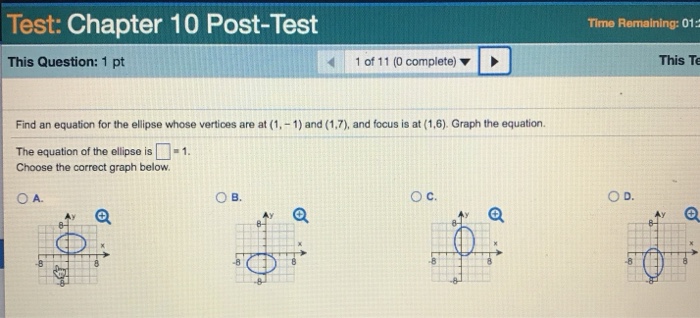 Solved Test: Chapter 10 Post-Test Time Remaining: 012 This | Chegg.com
