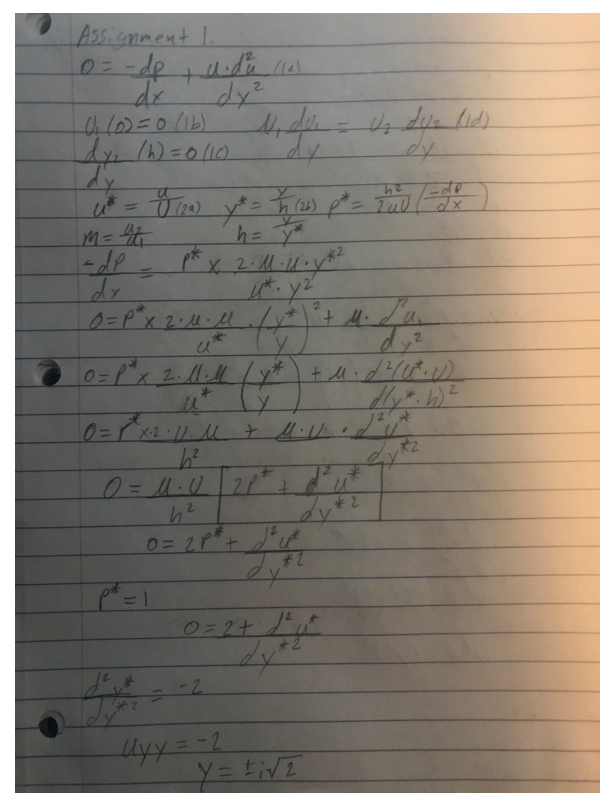 Steady State Numerical Solution of Flow Near a Wall | Chegg.com