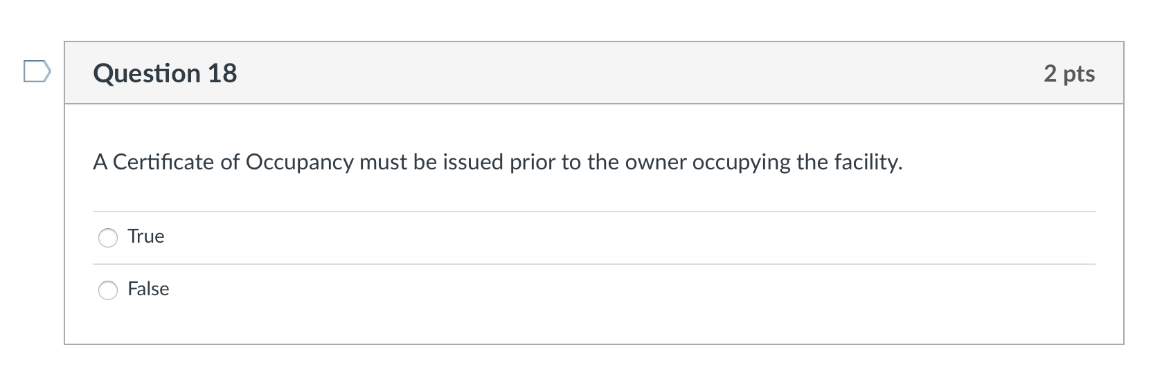 Solved Question 16 2 pts The date of substantial completion | Chegg.com
