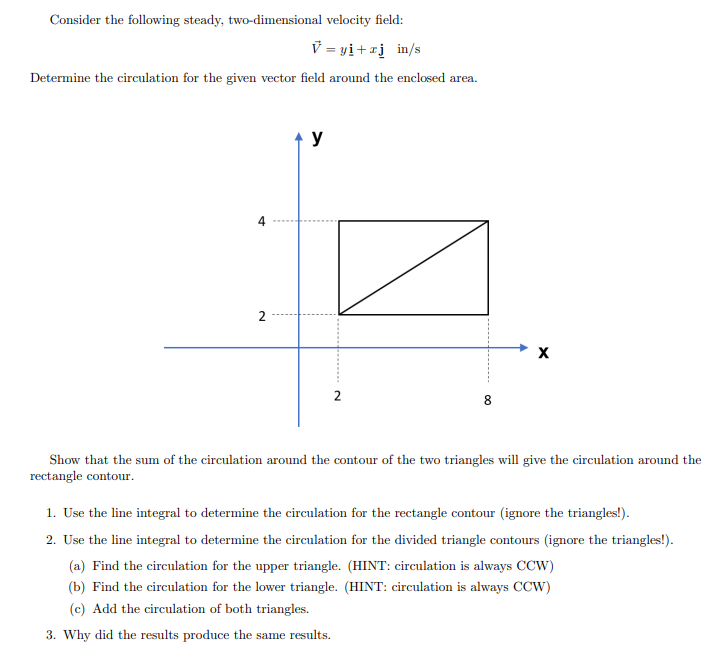 Solved Consider the following steady, two-dimensional | Chegg.com