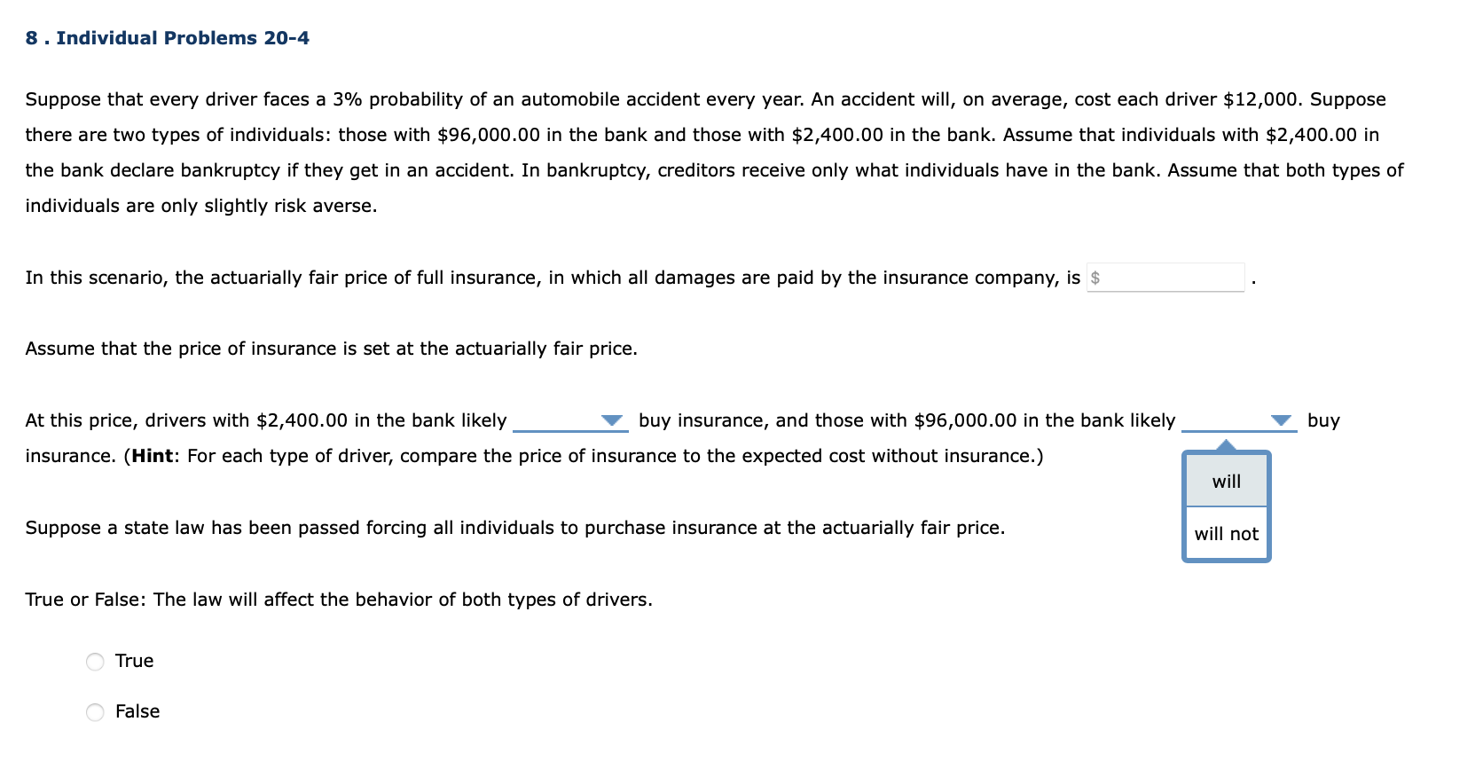 Solved Suppose that every driver faces a 3% probability of | Chegg.com