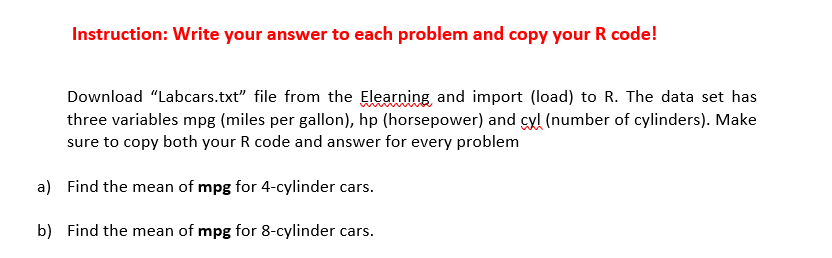 Instruction: Write your answer to each problem and | Chegg.com