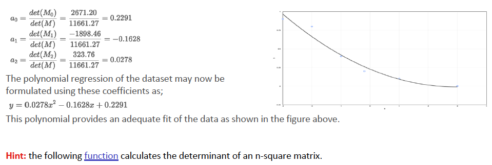Solved Part B) Program Assignment03B fits a 3rd order | Chegg.com