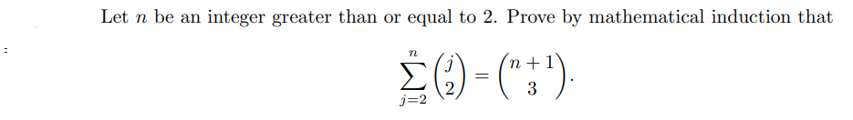 Solved Let n be an integer greater than or equal to 2 . | Chegg.com