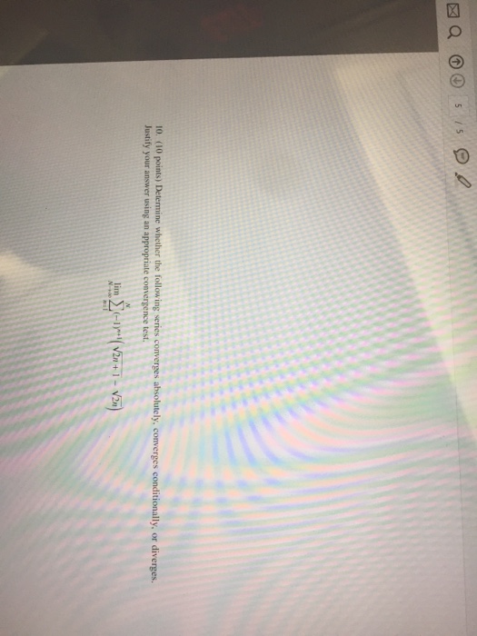 Solved 10. (10 points) Determine whether the following | Chegg.com