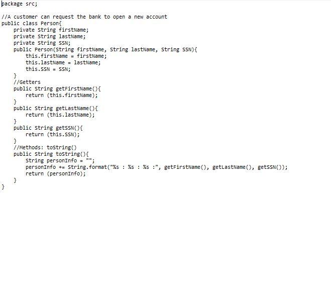 Solved package src; import src. ExtraExceptions. | Chegg.com