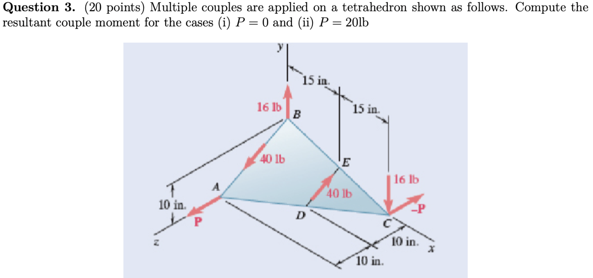 Solved Question 3. (20 points) Multiple couples are applied | Chegg.com Solved Question 3. (20 points) Multiple couples are applied | Chegg.com