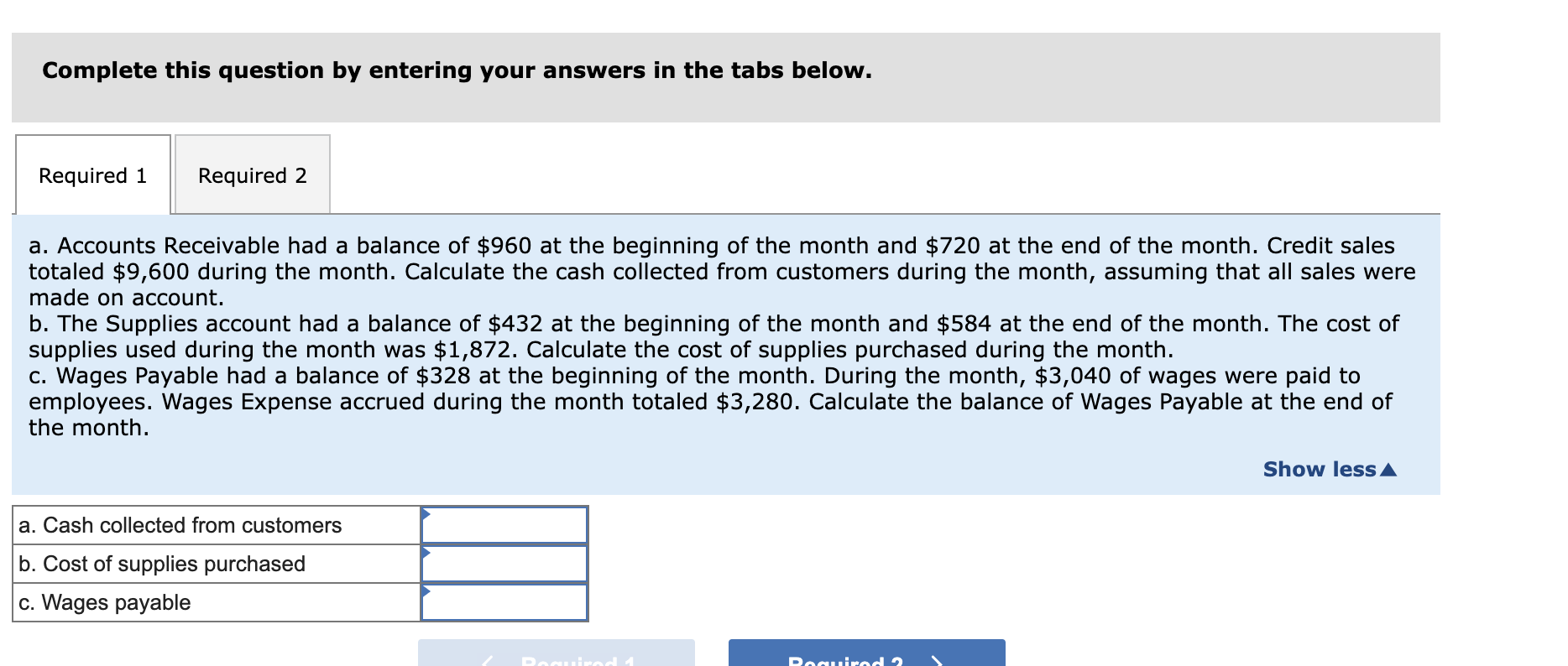 Solved For each of the following situation, solve for a | Chegg.com